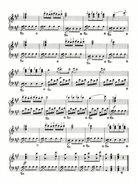 土耳其进行曲钢琴谱_土耳其进行曲难度等级-第2张图片-山城妙识