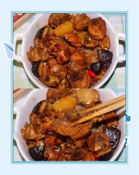 香菇土豆炖鸡肉怎么做_香菇土豆炖鸡肉的家常做法-第2张图片-山城妙识