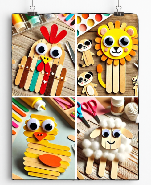 冰棍棒手工制作大全图片_怎么做简单又好看-第2张图片-山城妙识