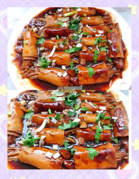 金针菇豆皮怎么做_金针菇豆皮卷的做法大全-第3张图片-山城妙识