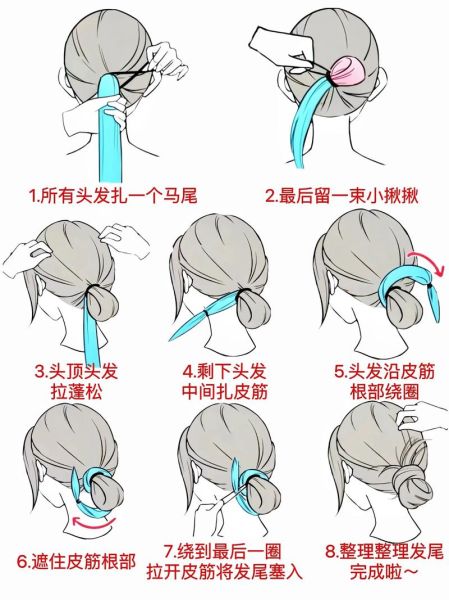 丸子头怎么扎简单好看_一根皮筋就能搞定-第3张图片-山城妙识