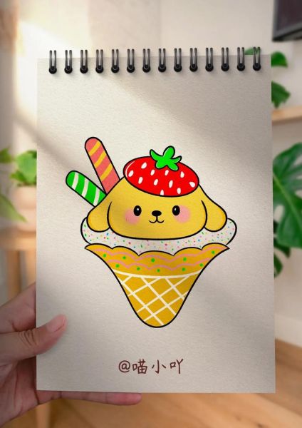 焦糖布丁卡通图片怎么画_焦糖布丁卡通简笔画教程-第3张图片-山城妙识