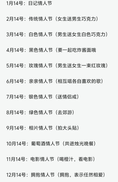 12个情人节是哪几个_如何过才不落俗套-第1张图片-山城妙识 12个情人节是哪几个_如何过才不落俗套-第1张图片-山城妙识