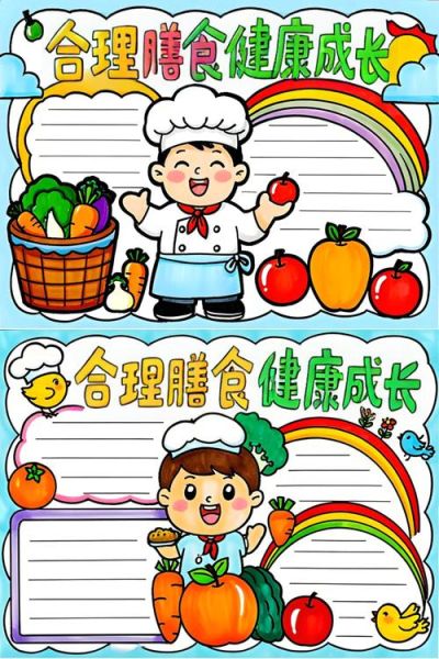卡通饮食图片怎么画_儿童健康饮食卡通图怎么设计-第3张图片-山城妙识