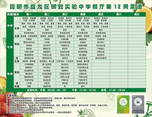 学校食堂菜谱公示_学生吃什么最营养-第2张图片-山城妙识