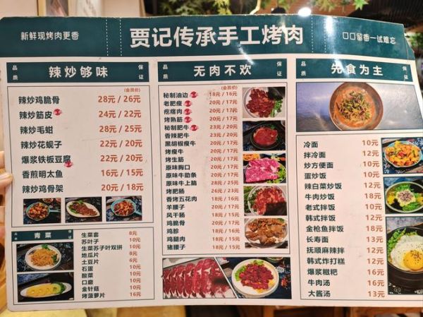 烧烤菜单模板怎么做_烧烤店菜单怎么设计吸引人-第1张图片-山城妙识