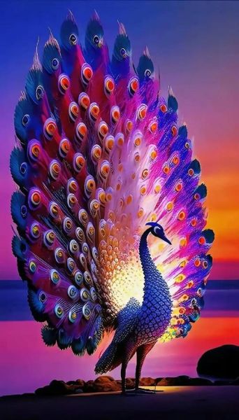 孔雀开屏图片大全大图_孔雀开屏高清壁纸怎么找-第1张图片-山城妙识