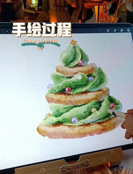 圣诞节饼干简笔画怎么画_零基础也能学会的步骤-第3张图片-山城妙识