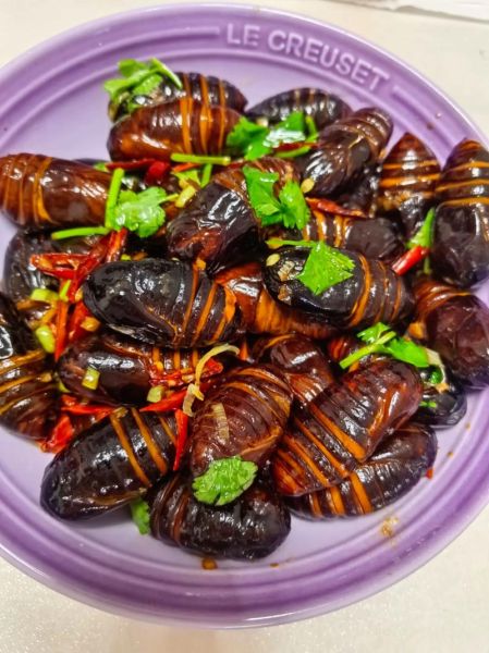 炒蚕蛹怎么做好吃_蚕蛹图片高清-第2张图片-山城妙识