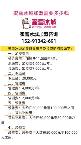 蜜雪冰城加盟多少钱_蜜雪冰城加盟费用明细-第1张图片-山城妙识 蜜雪冰城加盟多少钱_蜜雪冰城加盟费用明细-第1张图片-山城妙识