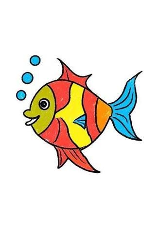 海鱼种类图片简笔画_怎么画-第3张图片-山城妙识