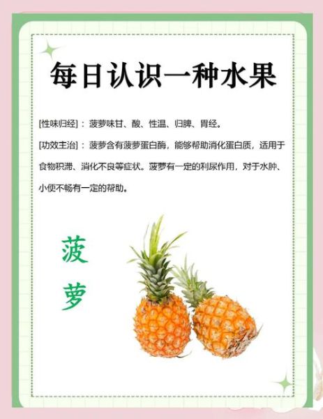 番菠萝的功效与作用_番菠萝怎么吃才健康-第2张图片-山城妙识