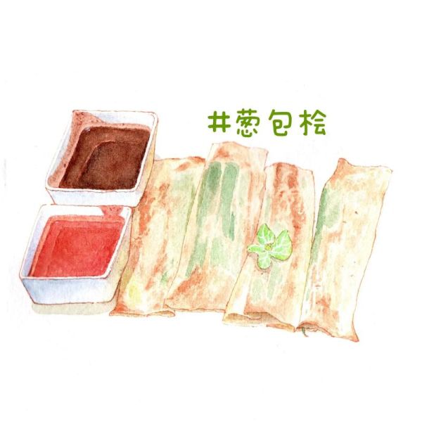 葱包烩简笔画怎么画_葱包烩简笔画步骤-第1张图片-山城妙识