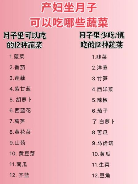 坐月子吃什么蔬菜好_月子餐蔬菜搭配禁忌-第1张图片-山城妙识