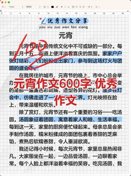 元宵节作文600字怎么写_元宵节有哪些传统习俗-第1张图片-山城妙识