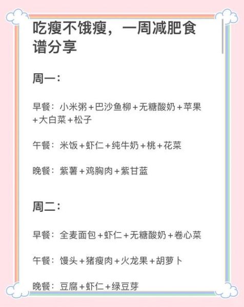 减肥吃什么瘦得快食谱_一周瘦10斤靠谱吗-第3张图片-山城妙识