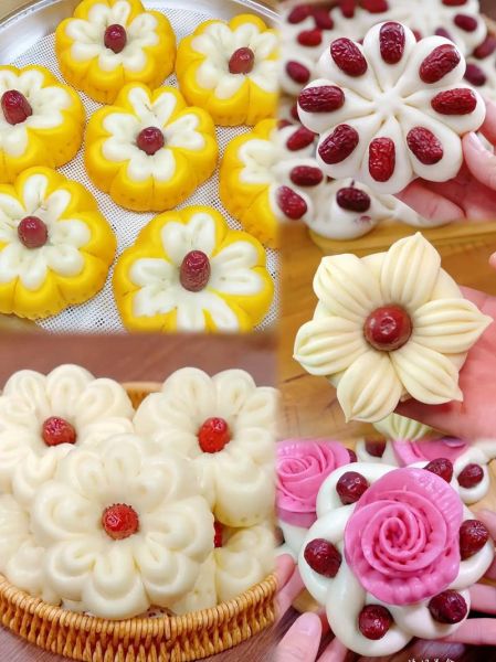 过年枣花馒头怎么做_枣花馒头图片大全-第1张图片-山城妙识