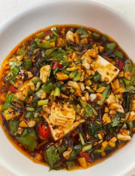 小葱拌豆腐怎么做_王刚版正宗做法-第3张图片-山城妙识