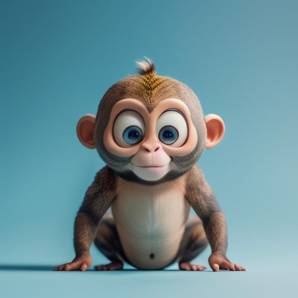 猴子图片大全卡通_可爱猴子卡通图哪里找-第1张图片-山城妙识