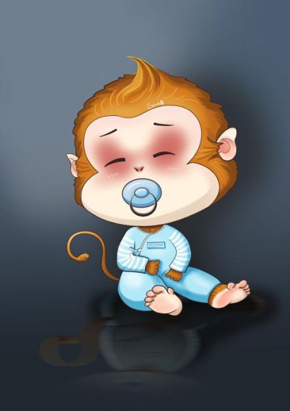 猴子图片大全卡通_可爱猴子卡通图哪里找-第2张图片-山城妙识