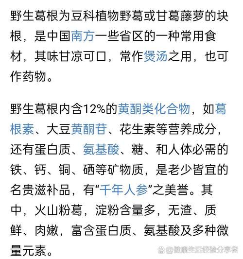 喝葛根粉有啥好处_葛根粉的功效与作用-第2张图片-山城妙识