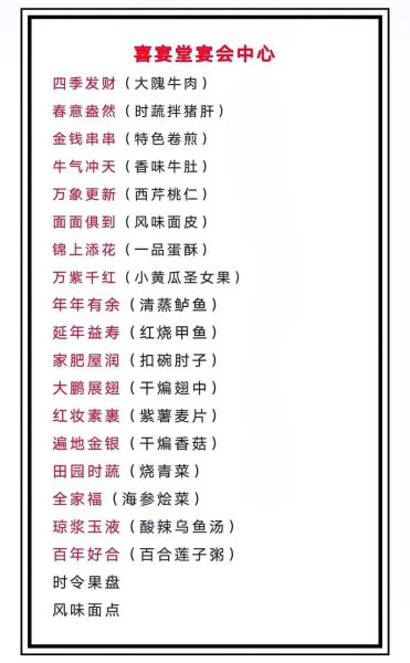 宴席菜谱大全_如何搭配一桌既体面又实惠的宴席-第2张图片-山城妙识