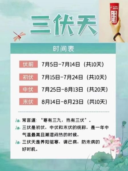 2021年入伏是几月几号_入伏从哪天开始算-第1张图片-山城妙识