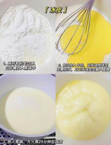 懒人奶黄冰皮月饼怎么做_不用烤箱零失败-第3张图片-山城妙识