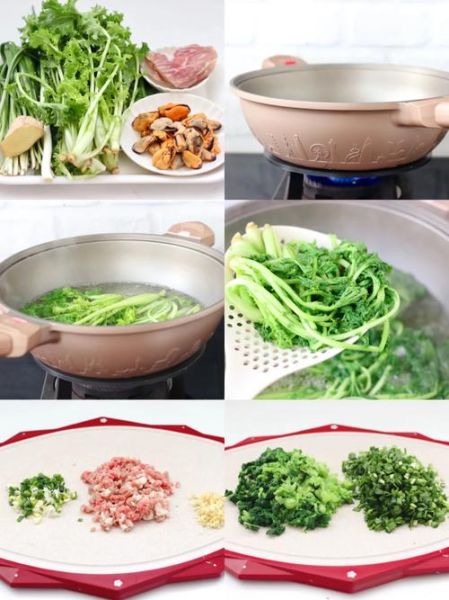 苔菜包子馅怎么做_苔菜包子馅的做法大全-第2张图片-山城妙识