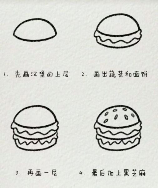 美味菜肴简笔画怎么画_简笔画步骤教程-第1张图片-山城妙识