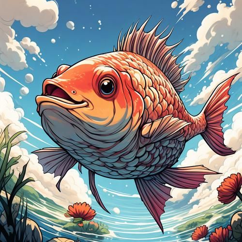 胖头鱼卡通图片怎么画_胖头鱼卡通头像可爱设计-第1张图片-山城妙识