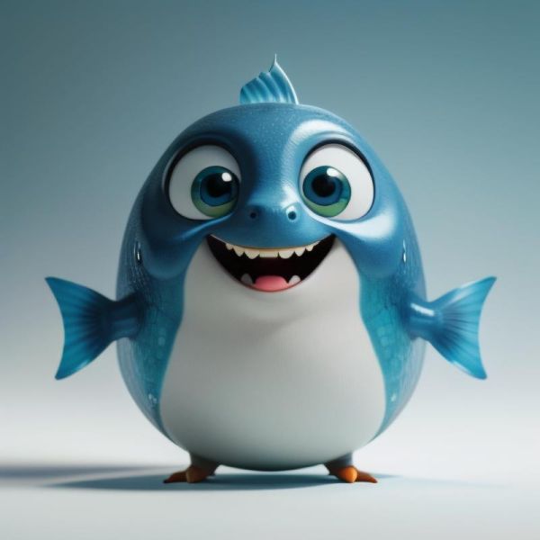 胖头鱼卡通图片怎么画_胖头鱼卡通头像可爱设计-第2张图片-山城妙识