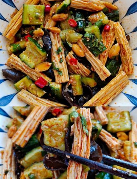 凉拌黄瓜腐竹木耳花生米怎么做_需要焯水吗-第2张图片-山城妙识