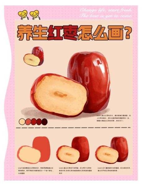 红枣简笔画怎么画_红枣图片简笔画步骤-第1张图片-山城妙识