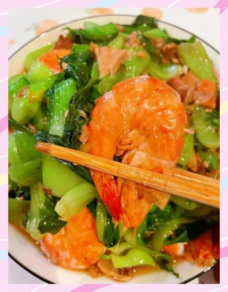 虾仁炒油菜怎么做_虾仁炒油菜的家常做法-第2张图片-山城妙识