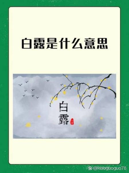 白露是什么季节_白露节气在几月-第1张图片-山城妙识 白露是什么季节_白露节气在几月-第1张图片-山城妙识