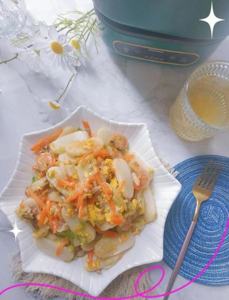 鸡蛋炒年糕怎么做_鸡蛋炒年糕热量高吗-第2张图片-山城妙识