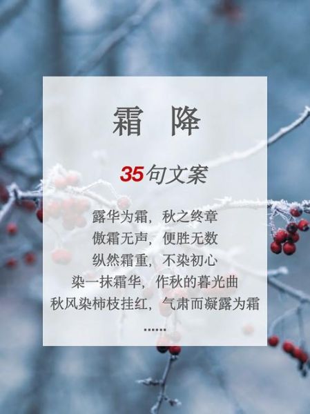 霜降文案怎么写_霜降简短文案有哪些-第1张图片-山城妙识 霜降文案怎么写_霜降简短文案有哪些-第1张图片-山城妙识