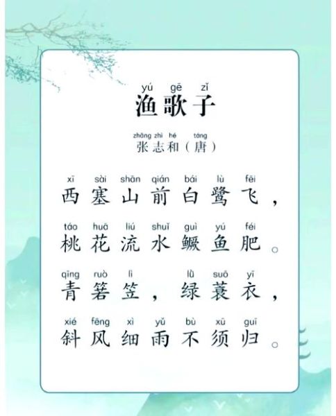 渔歌子表达了什么情感_如何理解诗意-第1张图片-山城妙识