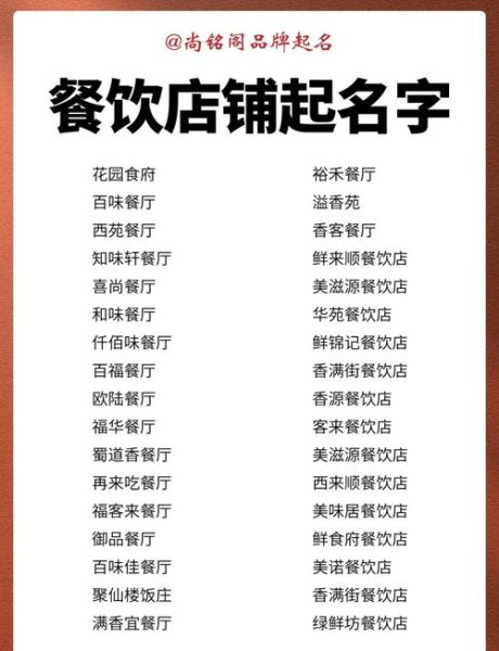 餐饮公司起名技巧_餐饮公司如何取名-第1张图片-山城妙识 餐饮公司起名技巧_餐饮公司如何取名-第1张图片-山城妙识