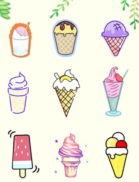 冰淇淋图片卡通可爱_如何画简单又萌-第3张图片-山城妙识