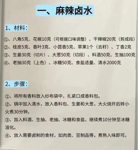 正宗卤水香料配方_如何调配不苦-第1张图片-山城妙识