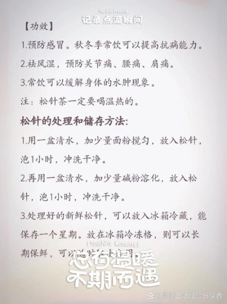 松针茶的功效与作用_松针茶怎么喝才有效-第3张图片-山城妙识