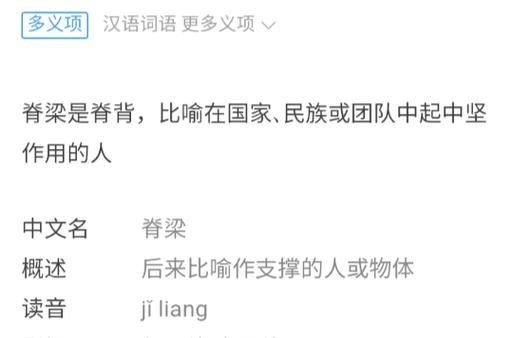 脊梁拼音怎么拼_脊梁的正确读音是什么-第1张图片-山城妙识