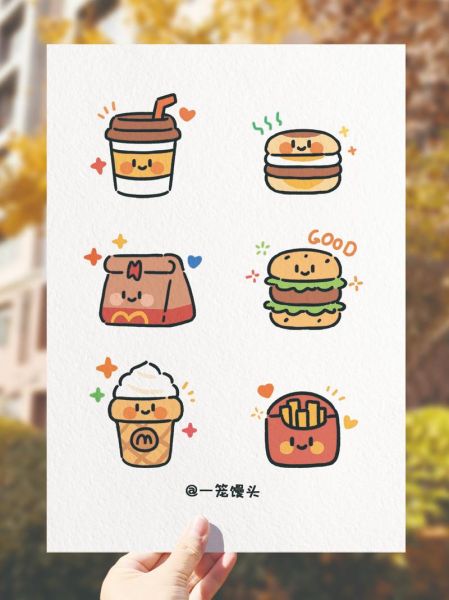 卡通汉堡包简笔画怎么画_适合零基础吗-第1张图片-山城妙识