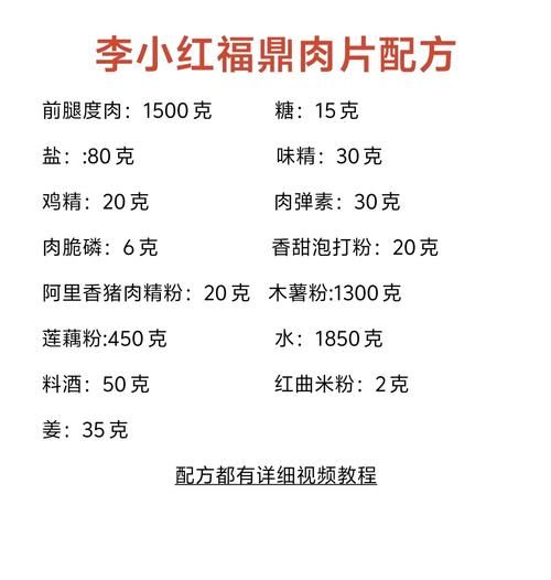 福鼎肉片正宗做法_福鼎肉片配方比例-第1张图片-山城妙识