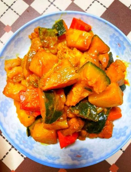南瓜烩菜的家常做法_南瓜烩菜怎么做好吃-第1张图片-山城妙识