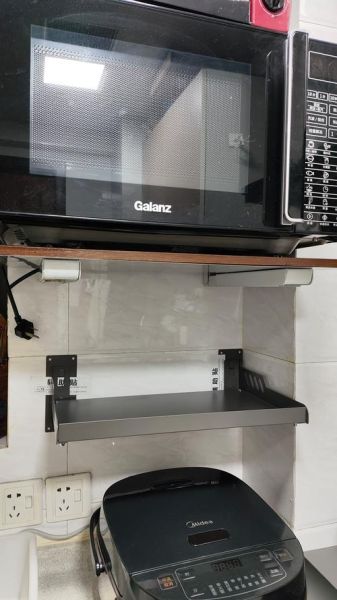 微波炉架子置物架二层_厨房空间不够用怎么办-第1张图片-山城妙识 微波炉架子置物架二层_厨房空间不够用怎么办-第1张图片-山城妙识