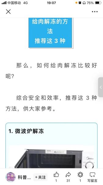 冻肉怎么解冻最快_冻肉的家常做法窍门-第1张图片-山城妙识