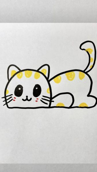 卡通猫简笔画怎么画_卡通猫简笔画教程-第3张图片-山城妙识 卡通猫简笔画怎么画_卡通猫简笔画教程-第3张图片-山城妙识